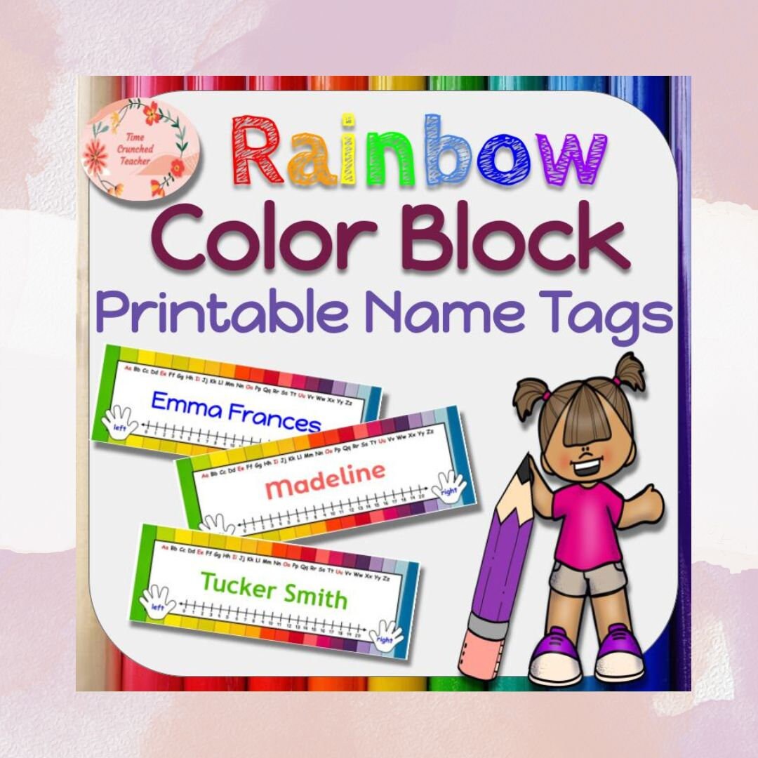 Printable Student Name Tags | Printable Name Tags | Name Tag Template ...