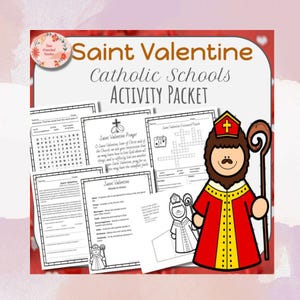 Printable Saint Valentine Unit | 6 Pages of No Prep St. Valentine ...