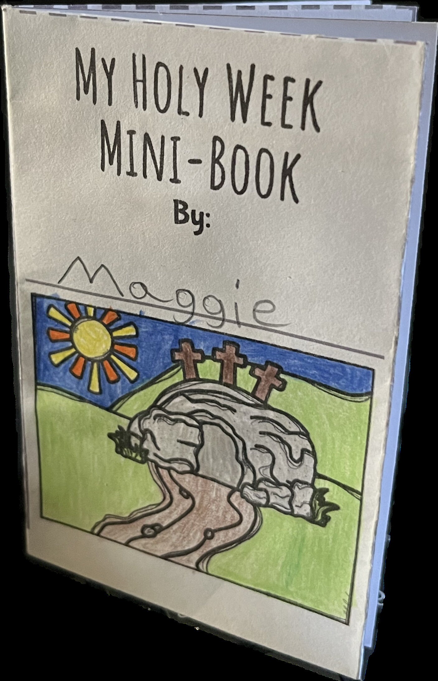 Holy Week Mini Book NO PREP- Color, Fold, and Read! - Etsy