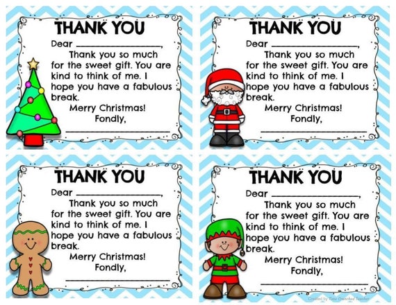 Christmas Thank You Notes