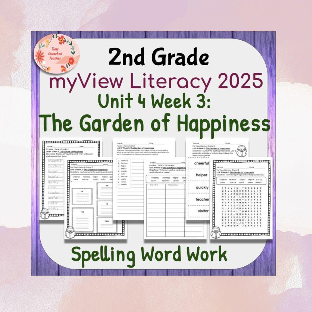 2nd Grade My View Literacy 2025 | | Spelling Words | 2nd Grade Reading ...