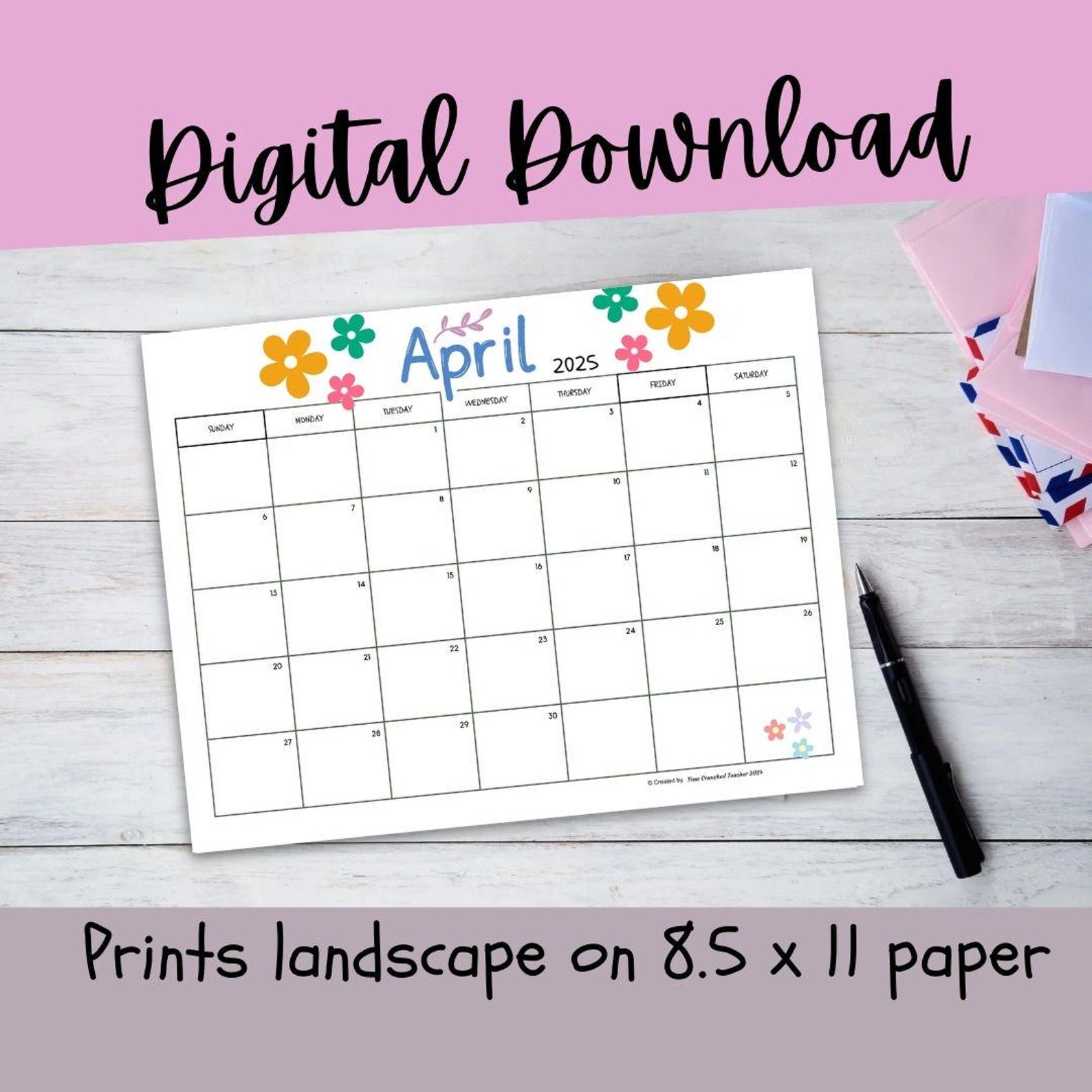 Printable 2025 Calendar Template | Editable 12 Month Calendar: January ...