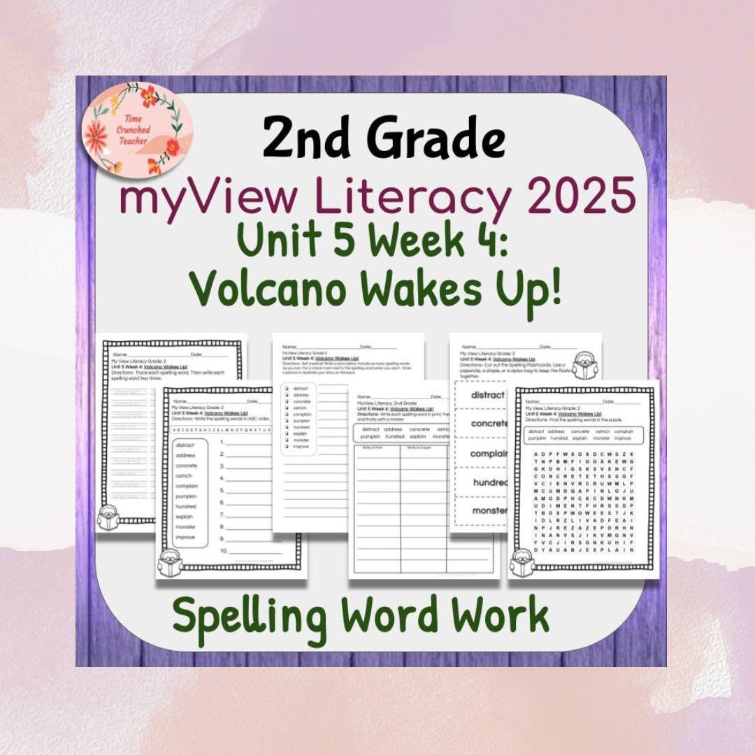 2nd Grade My View Literacy 2025 | | Spelling Words | 2nd Grade Reading ...