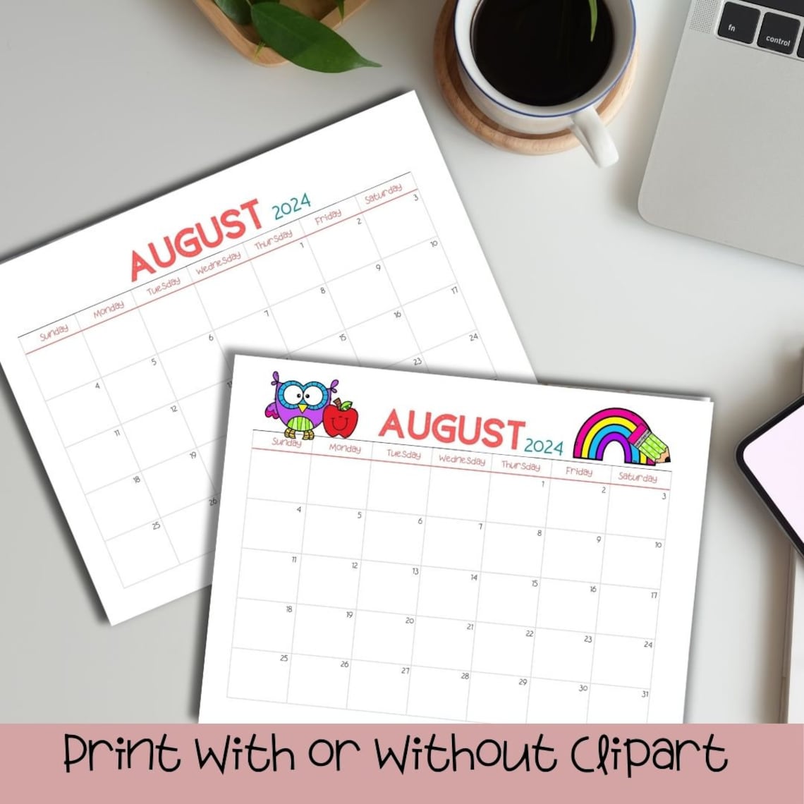 Printable August 2024 Calendar | August 2024 Calendar | Customizable ...