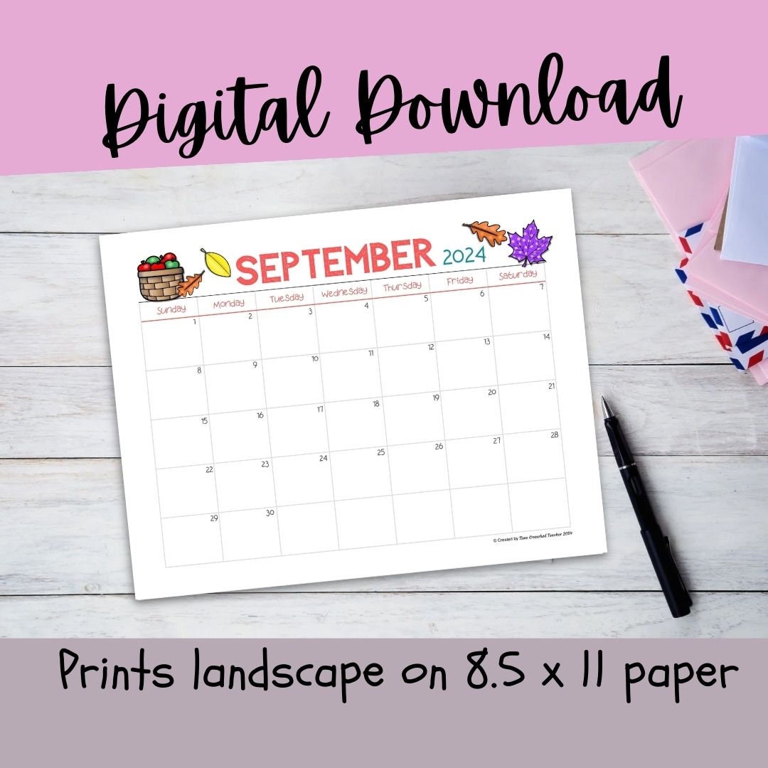 Printable September 2024 Calendar | September 2024 Calendar ...