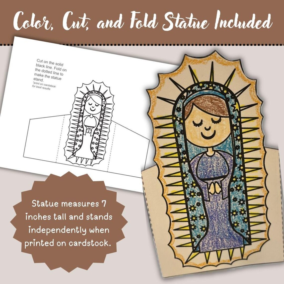 Printable Our Lady of Guadalupe Activity Packet for Kids | Our Lady of ...