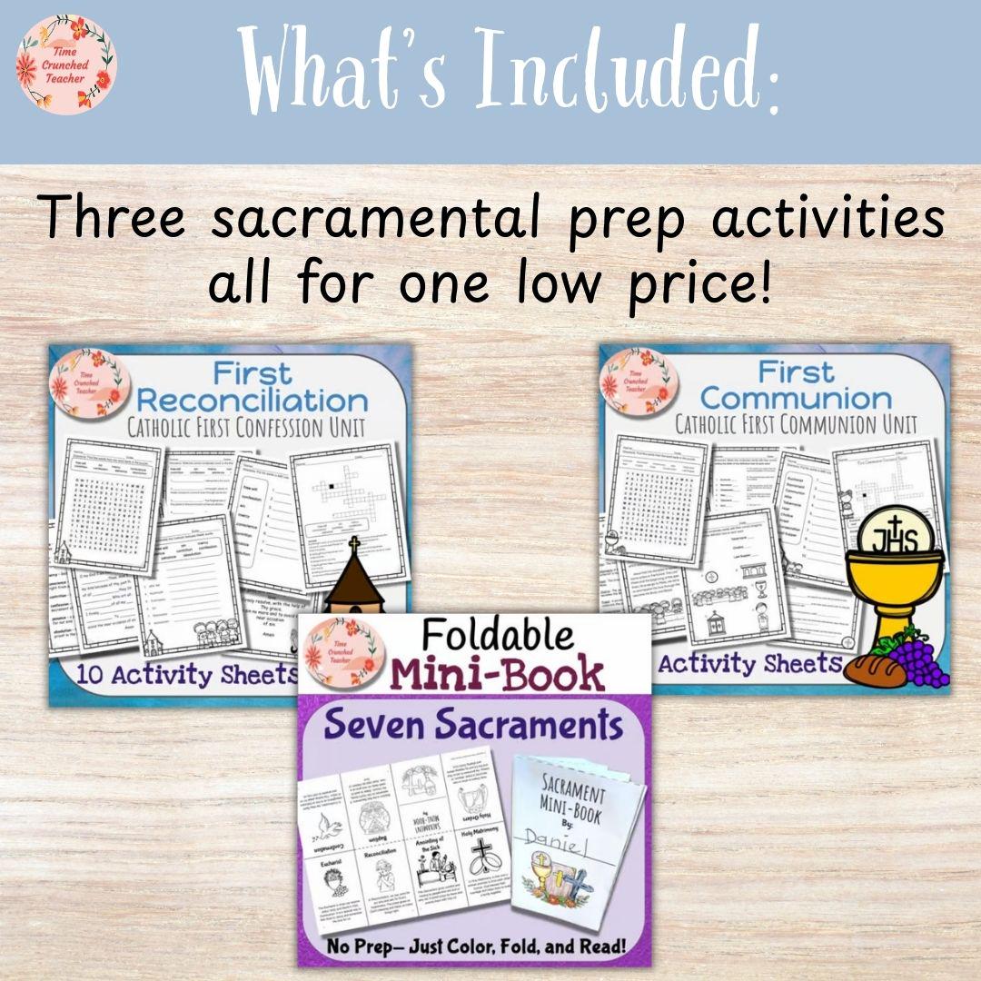 Printable Catholic Sacramental Prep Bundle | First Reconciliation ...