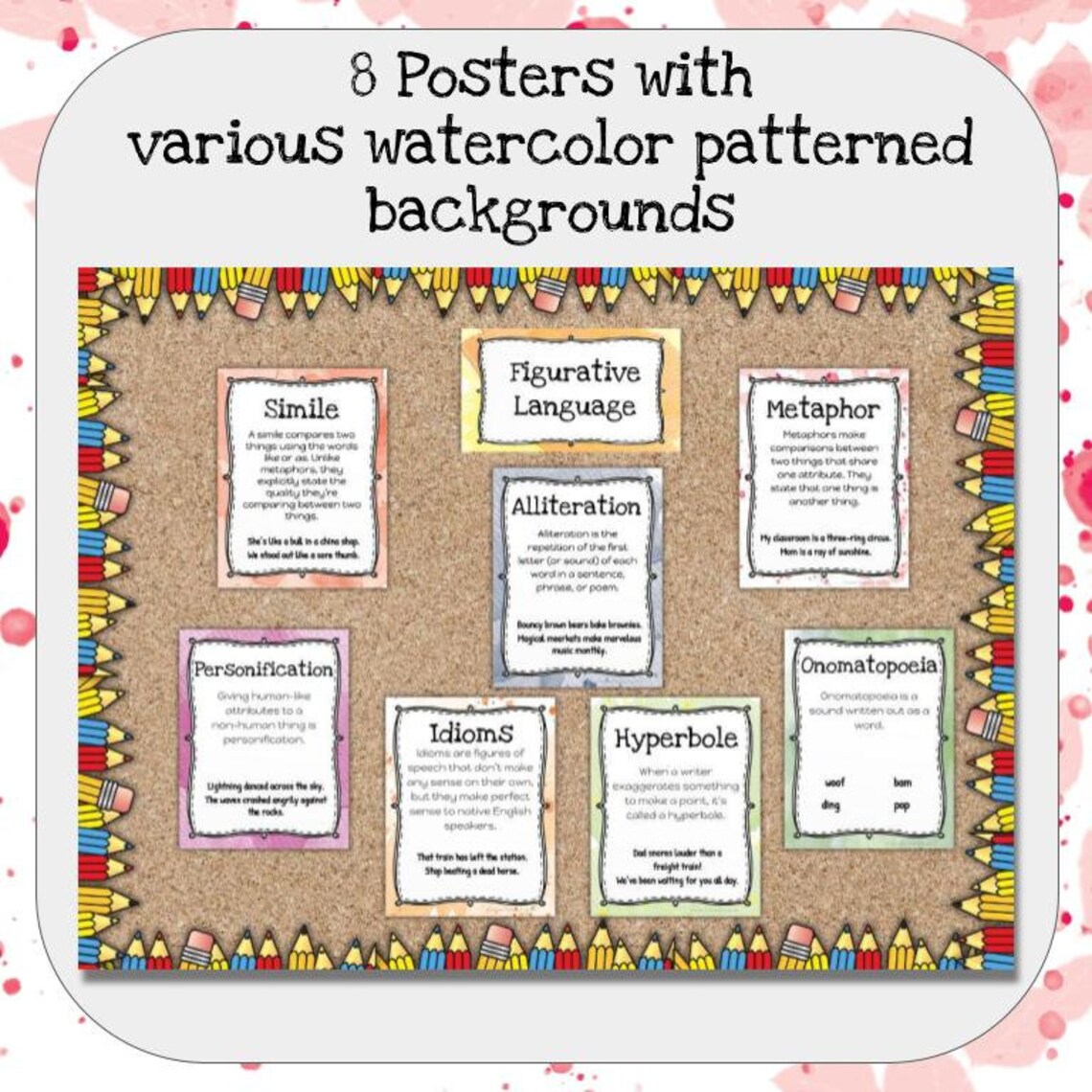 Figurative Language Posters | Figurative Language Bulletin Board or ...