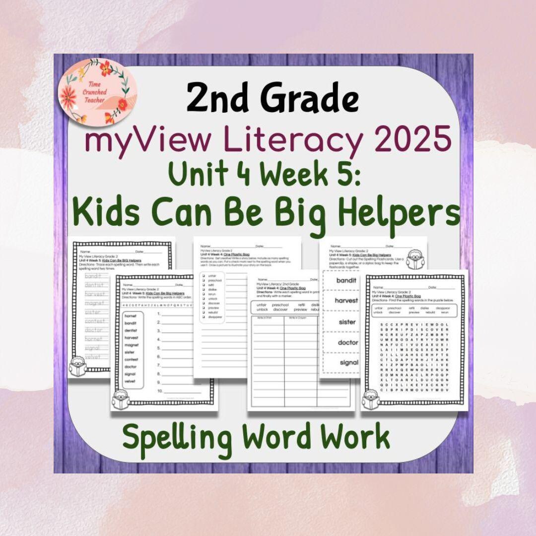 2nd Grade My View Literacy 2025 | | Spelling Words | 2nd Grade Reading ...