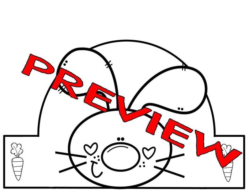 Easter Bunny Headband for Egg Hunt or Class Party NO PREP! - Etsy