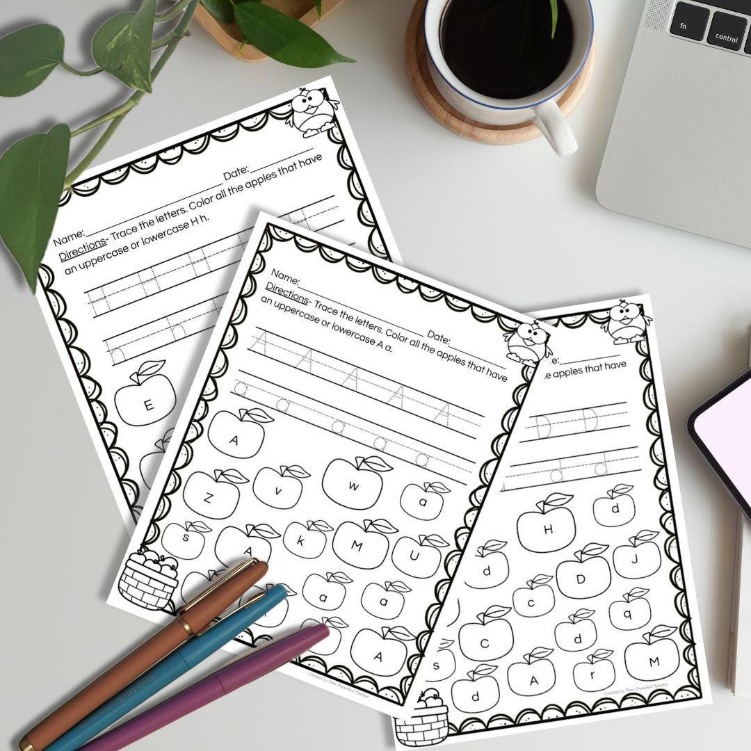 Printable Letter Recognition & Handwriting Practice MEGA PACKET Fall ...