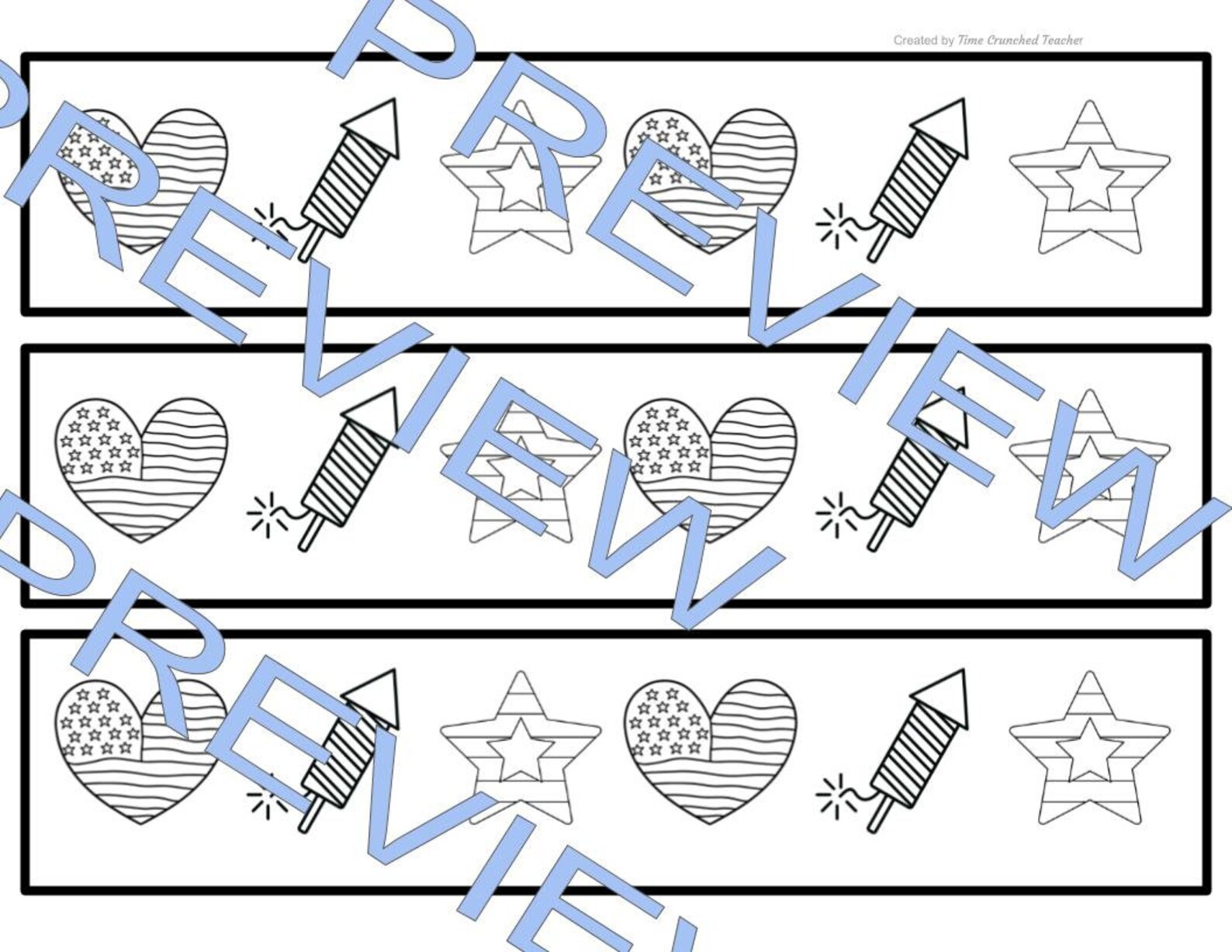 Printable 4th of July Headbands | Printable Fourth of July Headband ...