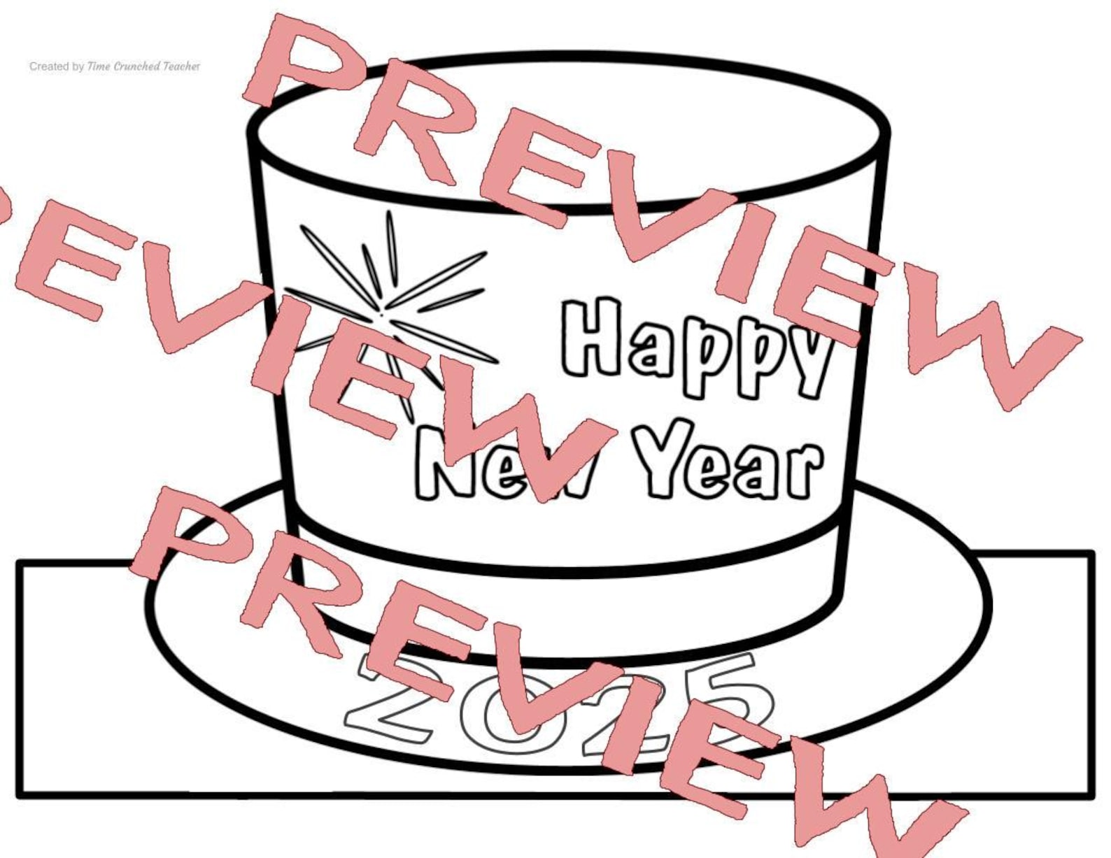 Printable Happy New Year 2025 Headbands | 3 Designs | New Year Craft ...