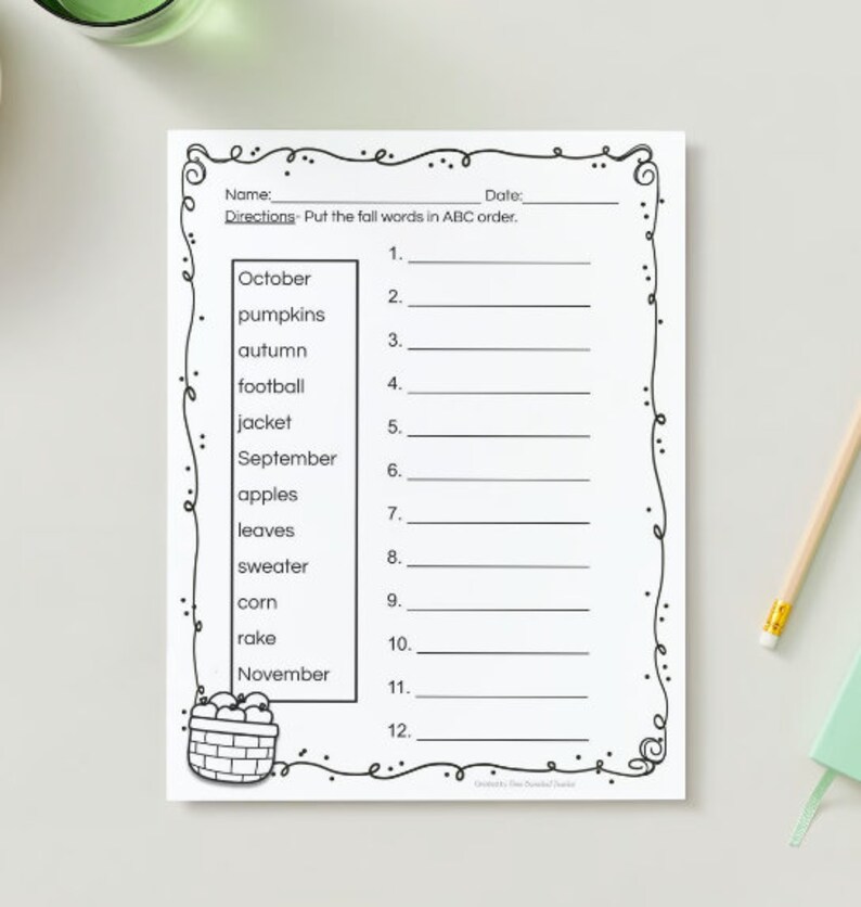 Printable Fall Activity Packet | Fall Worksheets | Autumn Activities ...