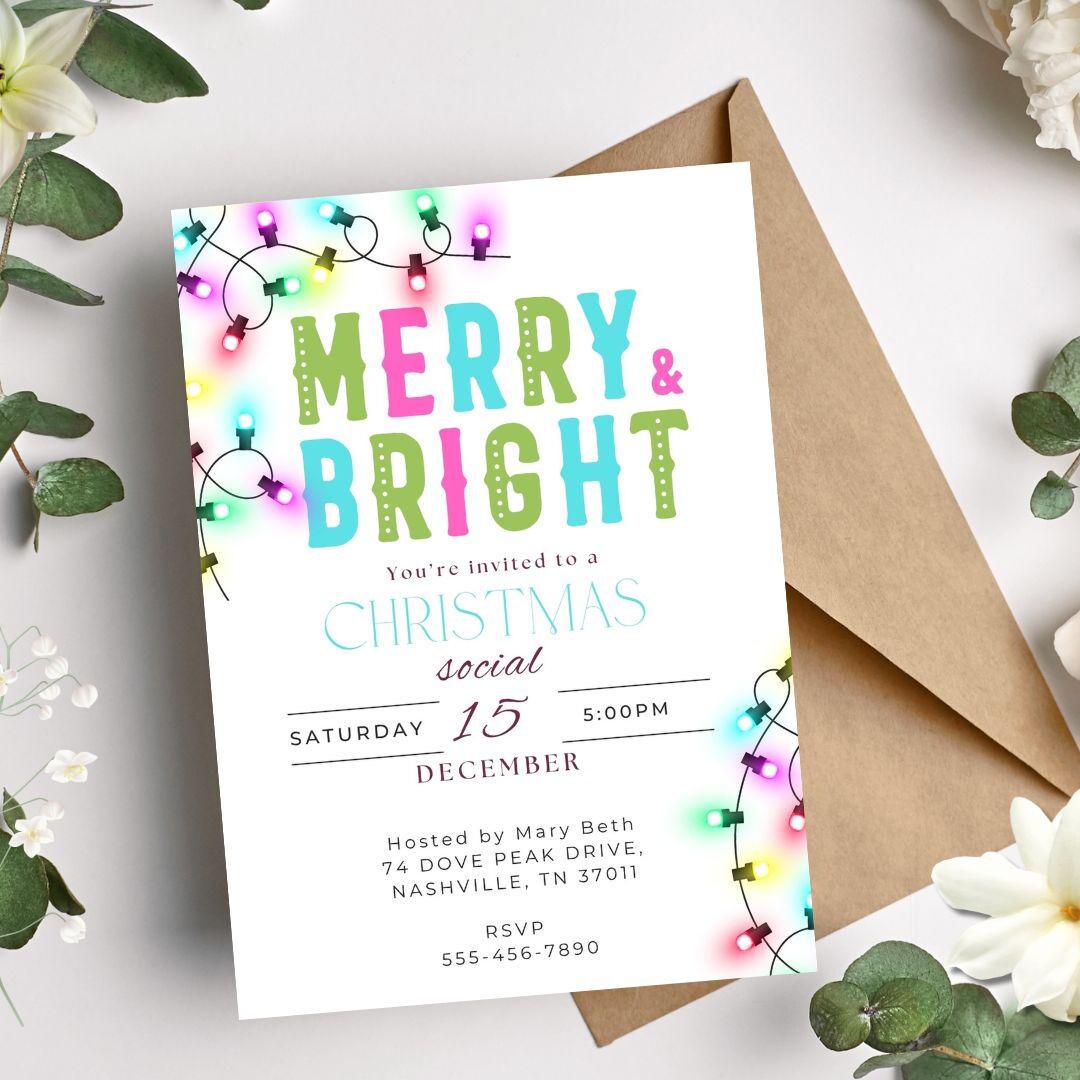 Printable Christmas Party Invitation | Christmas Party Template ...