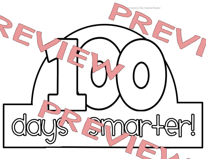 Printable 100th Day of School Headbands: No Prep- Print & Go! - Etsy