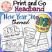 Printable Happy New Year 2024 Headbands: 3 Versions to Choose From! No ...
