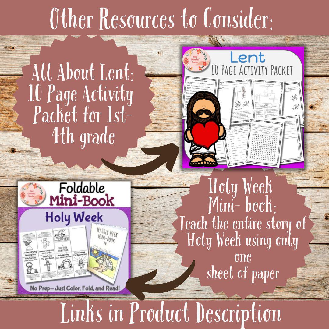 Printable Catholic Lent Flap Book | Three Pillars of Lent Lift A Flap ...