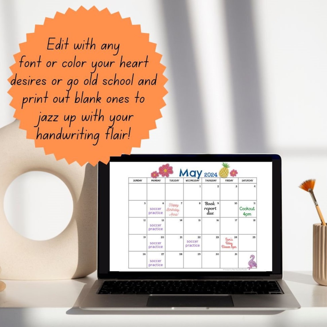 Printable May Calendar | May 2024 Calendar | Customizable Calendar ...