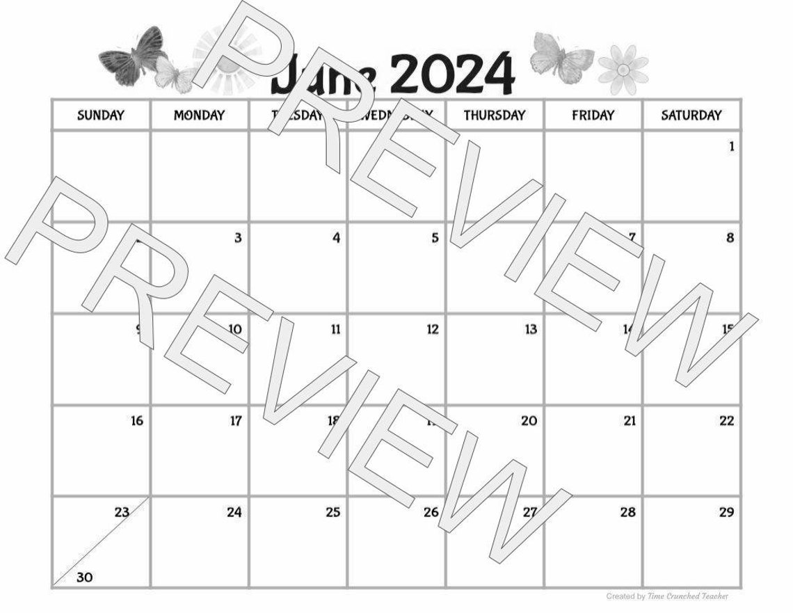 Printable June 2024 Calendar | June 2024 Calendar | Customizable ...
