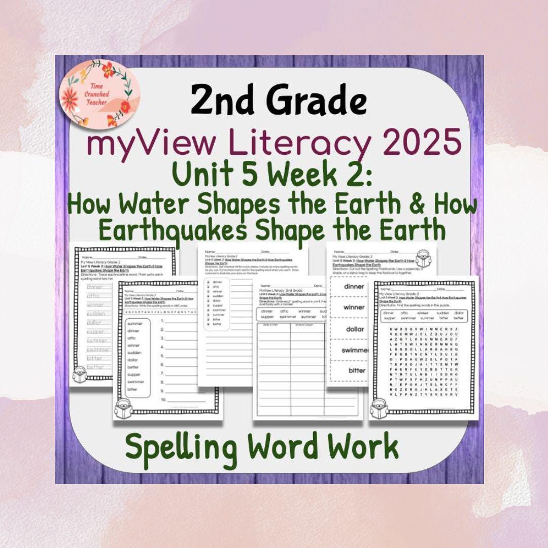 2nd Grade My View Literacy 2025 | | Spelling Words | 2nd Grade Reading ...