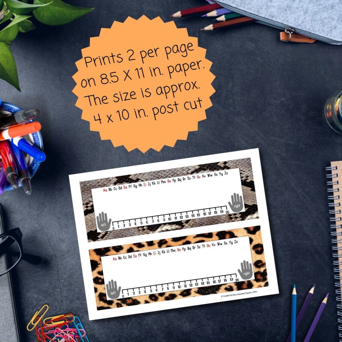 Printable Animal Print Student Name Tags | Printable Safari Theme ...