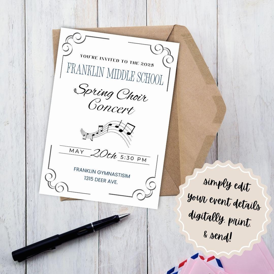 Printable Awards Ceremony Invitation | End of the School Year ...