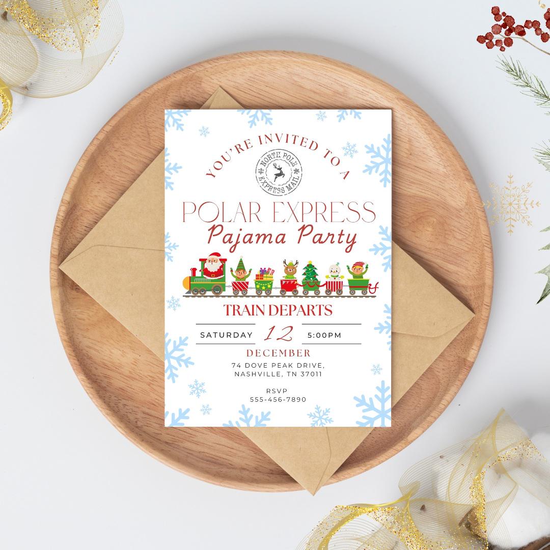 Printable Christmas Party Invitation | Holiday Party Invitation ...