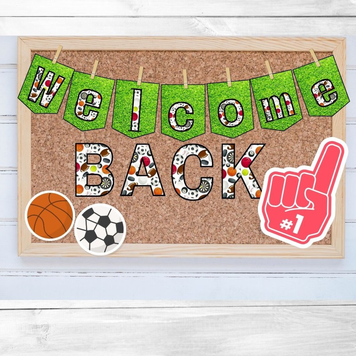 Printable Bulletin Board Lettering | Sports Bulletin Board | Sports ...