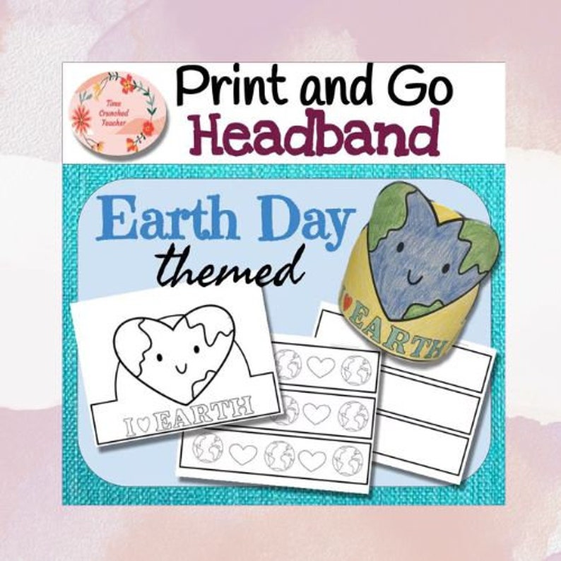 Printable Earth Day Headband: Instant Digital Download - Etsy