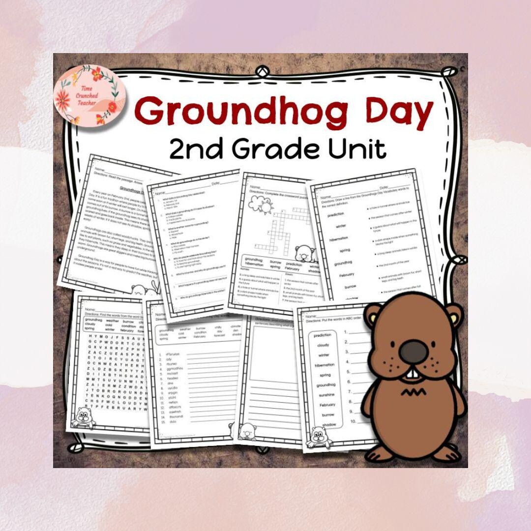 Printable Groundhog Day Unit: 9 Pages of Activities | Digital Download ...