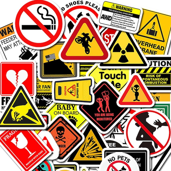 Funny Hazard Label - Etsy