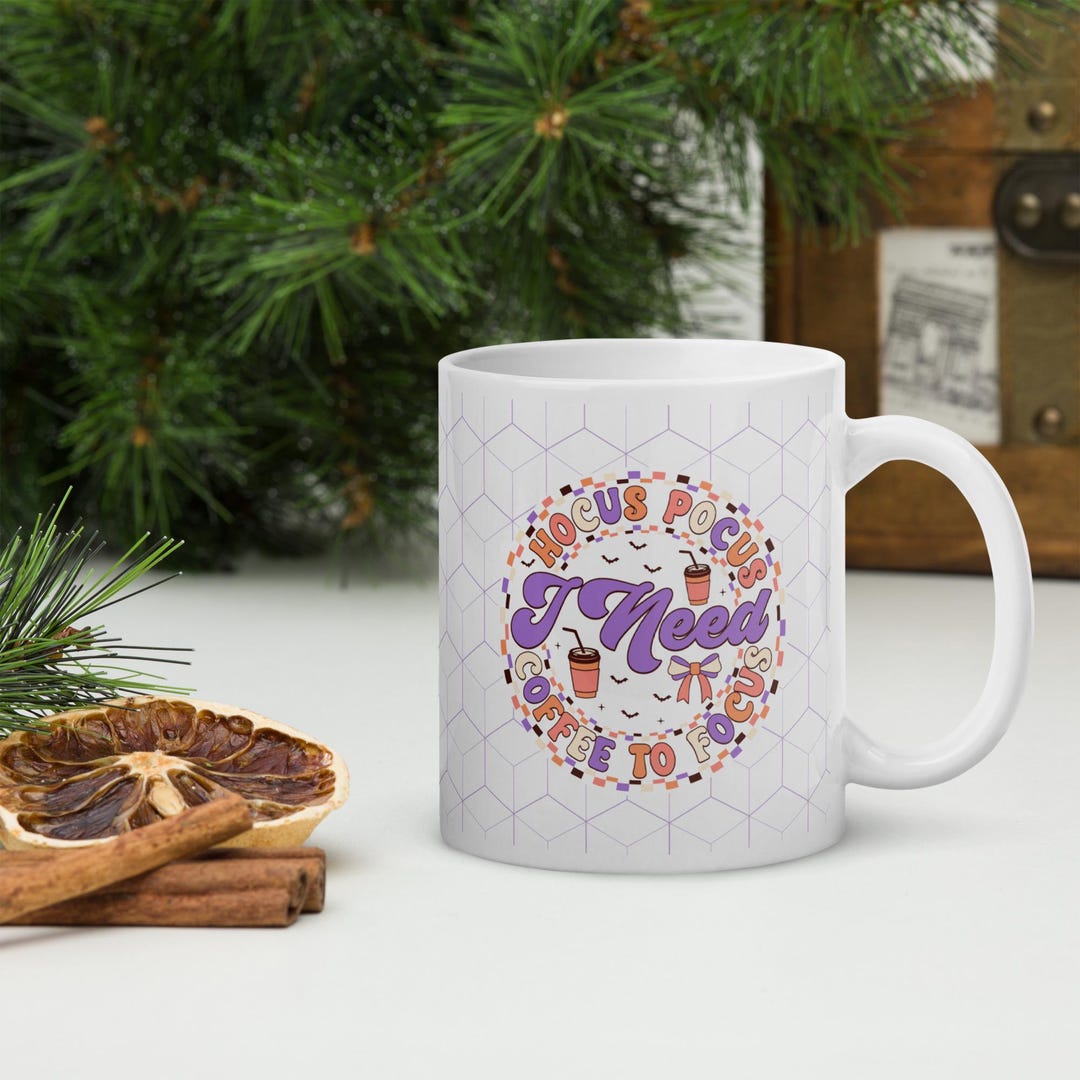 Hocus Pocus I Need Coffee to Focus Mug – Funny Halloween Coffee Cup ...