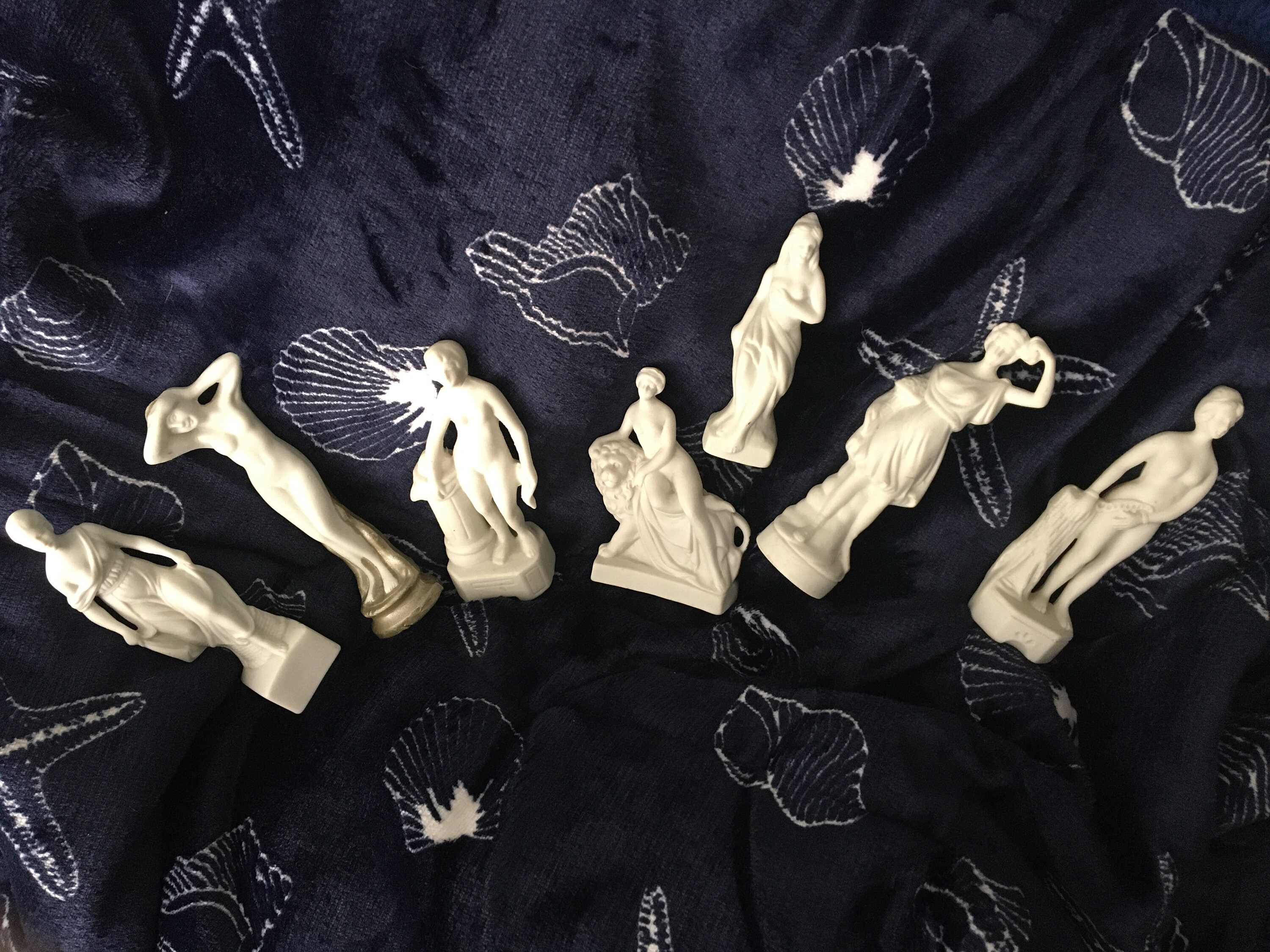 Miniature Goddesses Porcelain Bisque Collection 7 Pieces - Etsy
