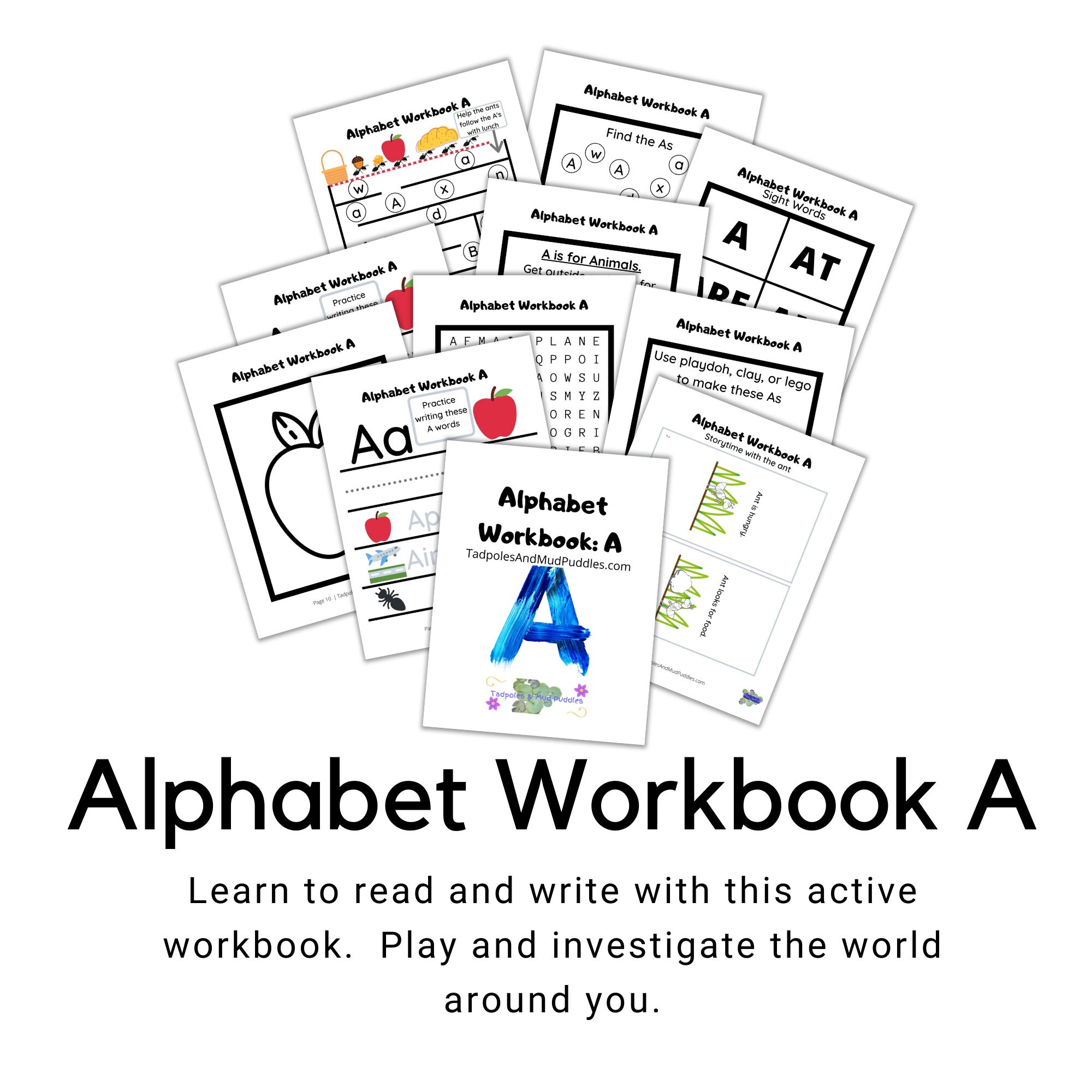 Alphabet Workbook A - Etsy