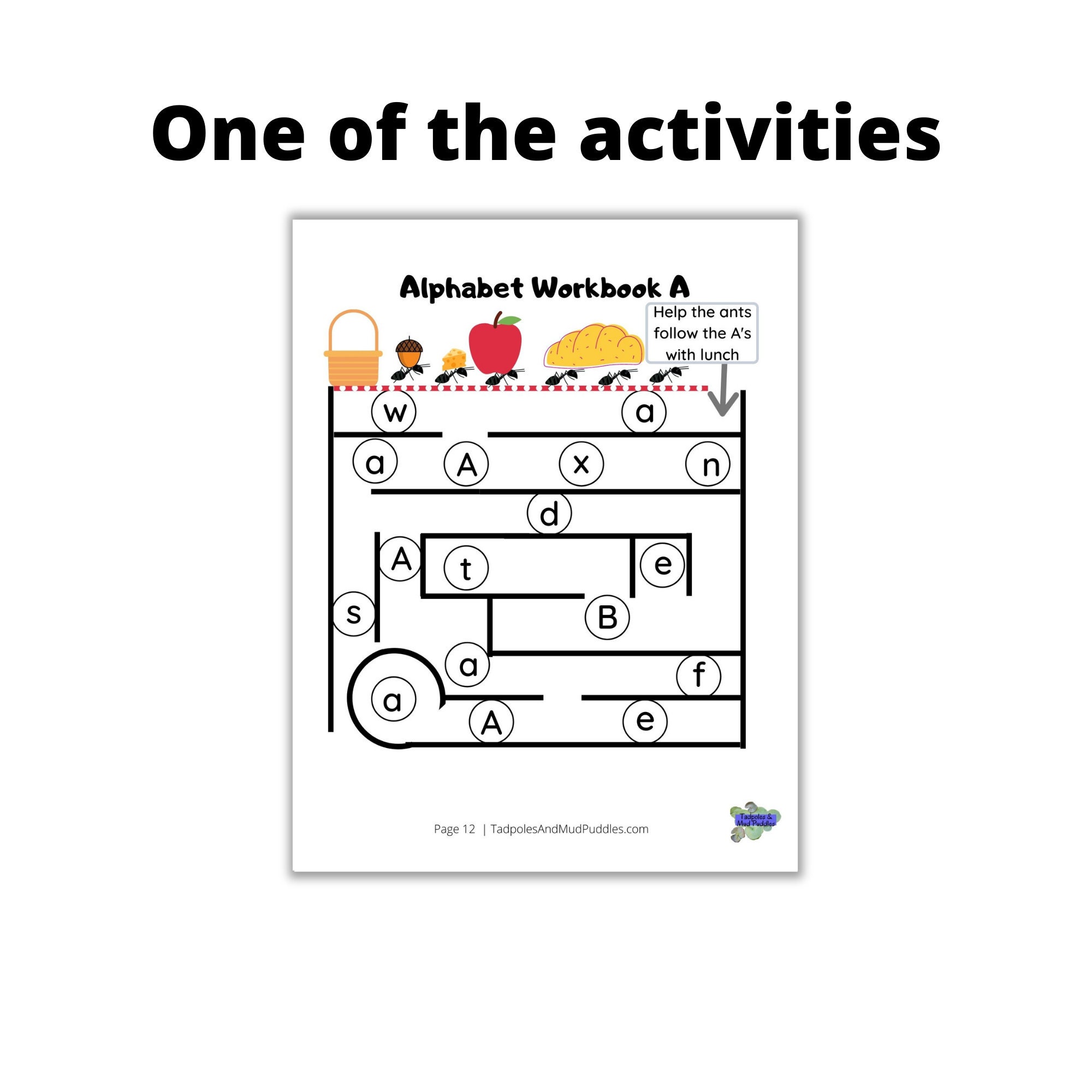 Alphabet Workbook A - Etsy