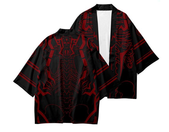 Jujutsu Kaisen Chiffon Kimono Robe Ryomen Sukuna Gojo | Etsy