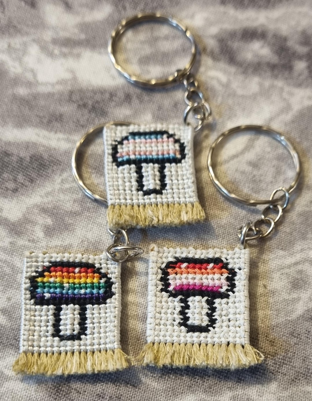 Pride Keychain | LGBTQ | Pride Flags | Birthday Gift | Mushrooms ...