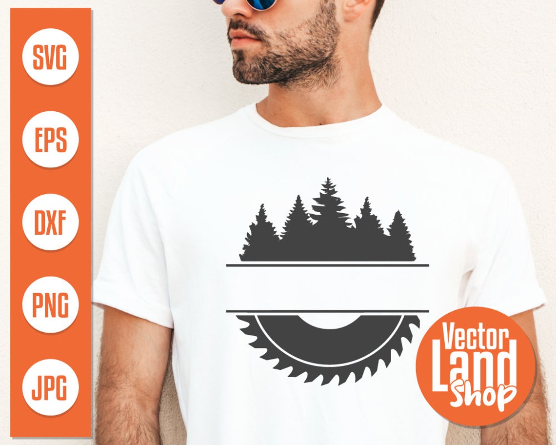 Saw Blade Svg Forest Tree SVG Pine Trees Svg Silhouette - Etsy