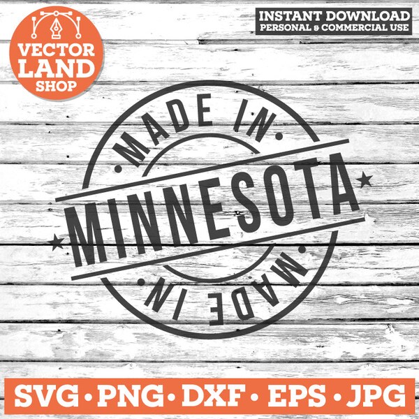 Mn State Silhouette - Etsy