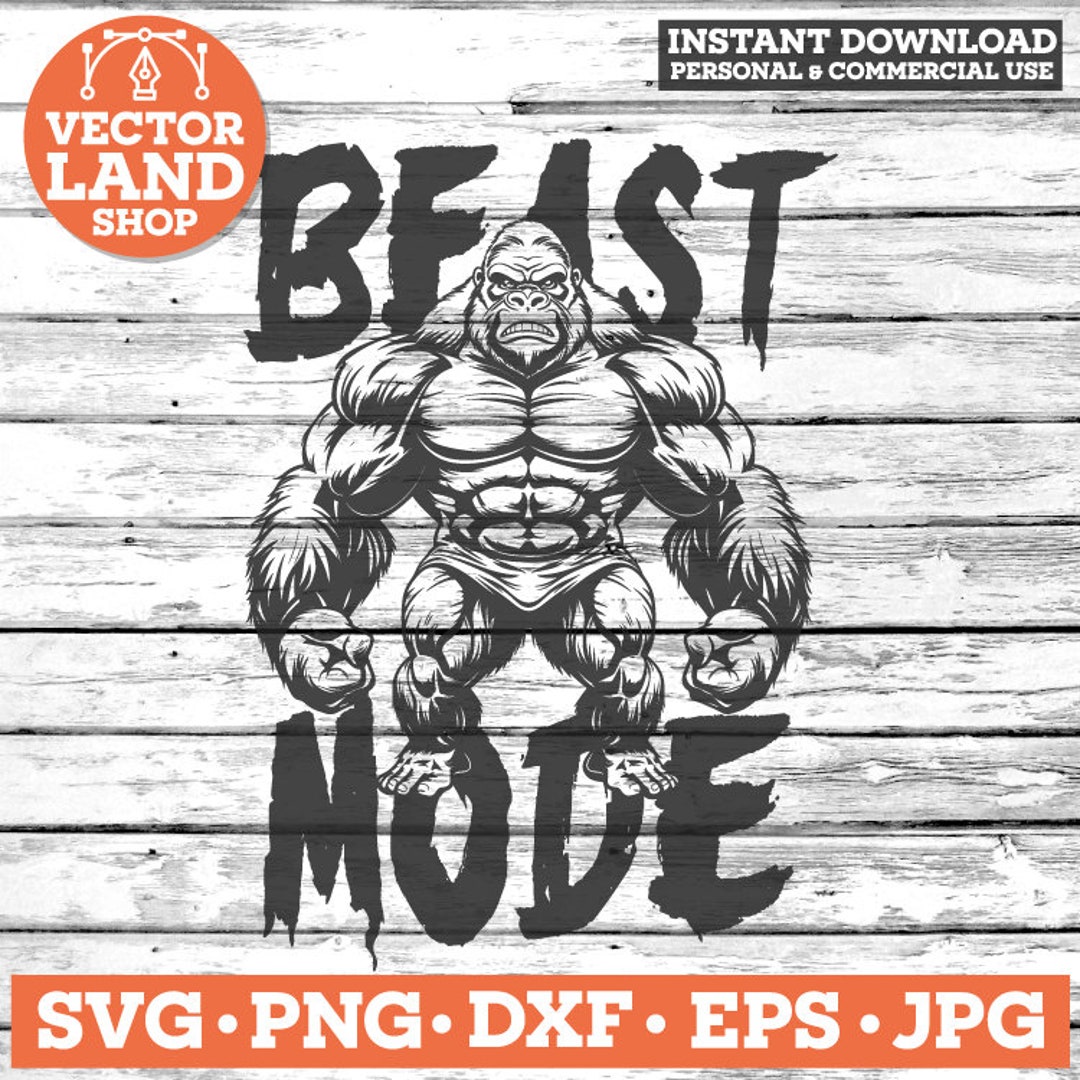 Beast Mode Svg, Training Svg, MMA Svg, Gym Clipart, Mascot Svg, Boxing ...