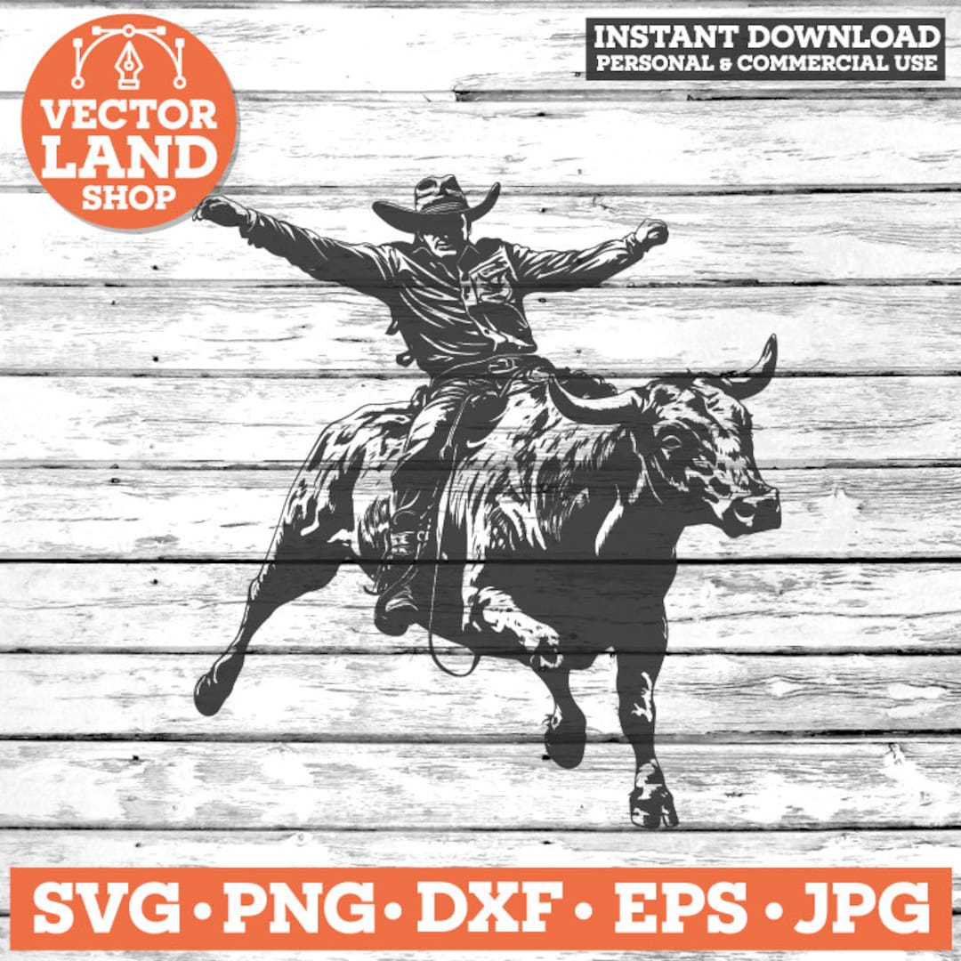 Rodeo Svg Cowboy Svg Western Svg Texan Svg Bull Svg Rodeo - Etsy