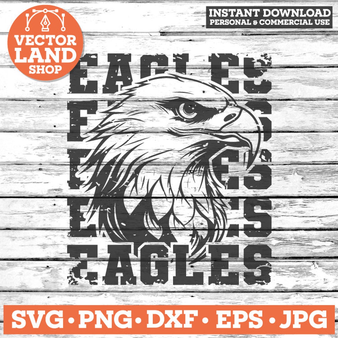 Eagles Svg, Eagle Svg, Eagles Png, Eagle Mascot, Mascot Svg, Eagle Logo ...