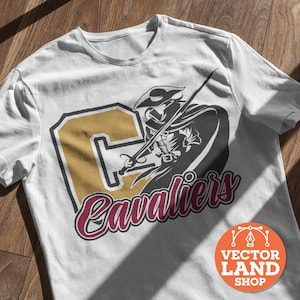 Cavaliers Svg, Cavalier Svg, Cavaliers Png, Mascot Svg, Team Svg ...