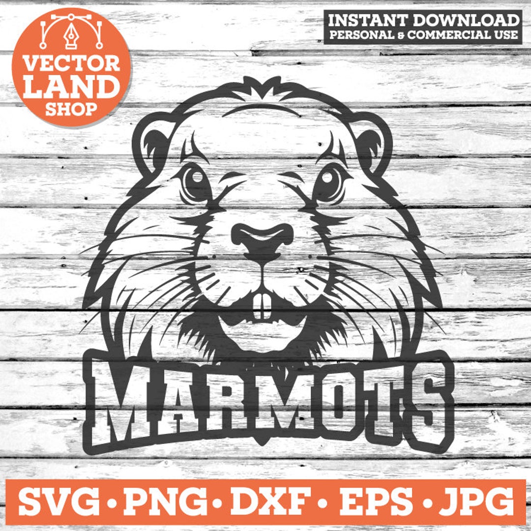Marmot Svg, Marmot Png, Marmot Mascot, Groundhog Svg, Marmot Silhouette ...