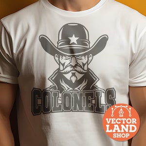 Colonels Svg, Mascot Team Svg, Team Logo, Mascot Svg, Colonels Png ...