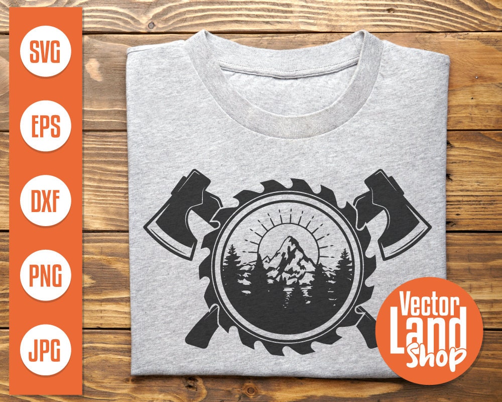 Saw Blade Svg Forest Tree SVG Pine Trees Svg Axe Svg Wood - Etsy Canada