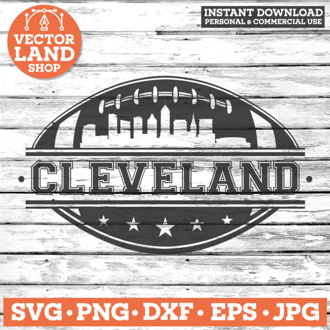 Cleveland Football Svg, Cleveland Svg, Football Team Logo, American ...