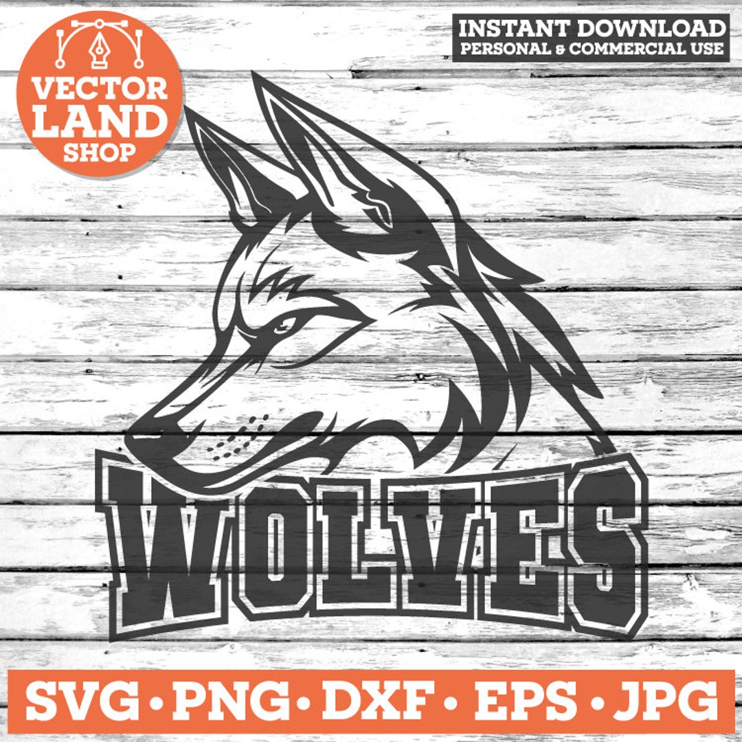Wolves Svg, Wolf Svg, Wolf Png, School Mascot, Wolf Clipart, Wolf ...