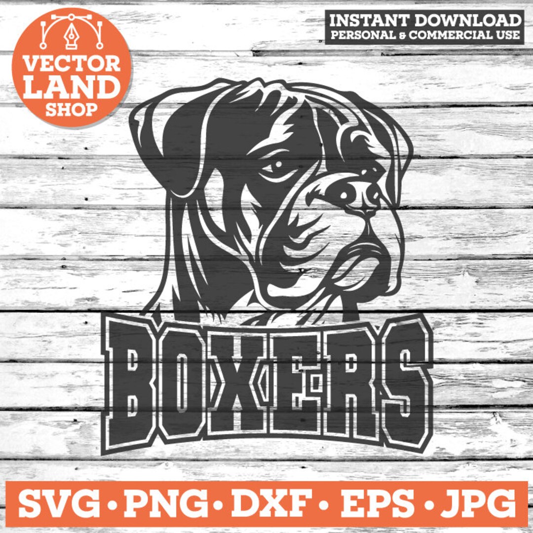 Boxers Svg, Boxer Svg, Boxers Png, School Mascot, Boxers Mascot, Boxers ...